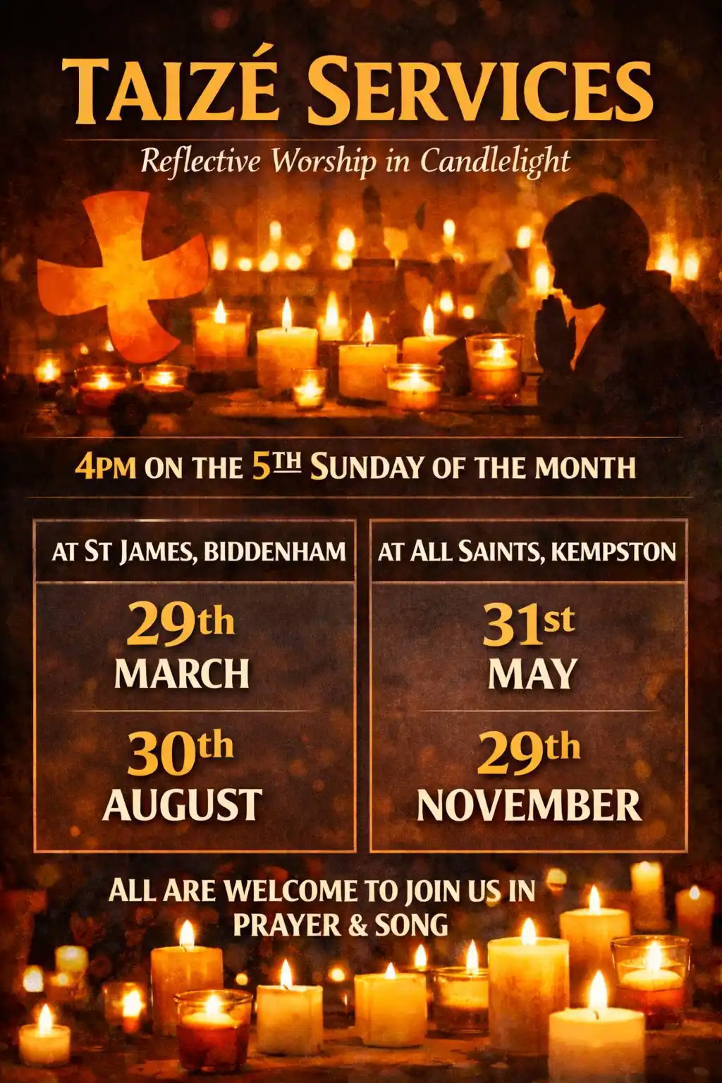 Taizé worship – St James Church, Biddenham